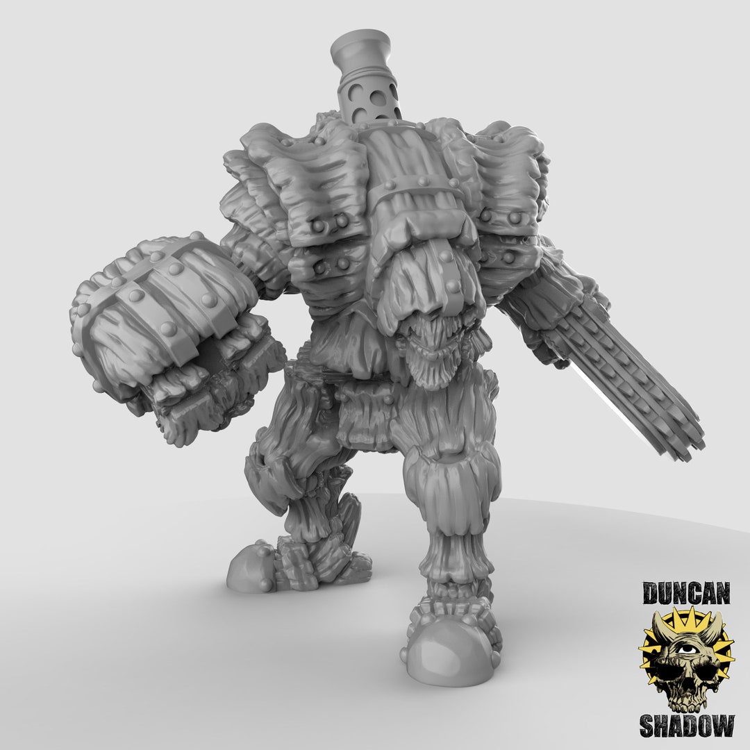 Wood Golem Wood Monster Tree Like Monster Elder Forest HUGE Dnd ...