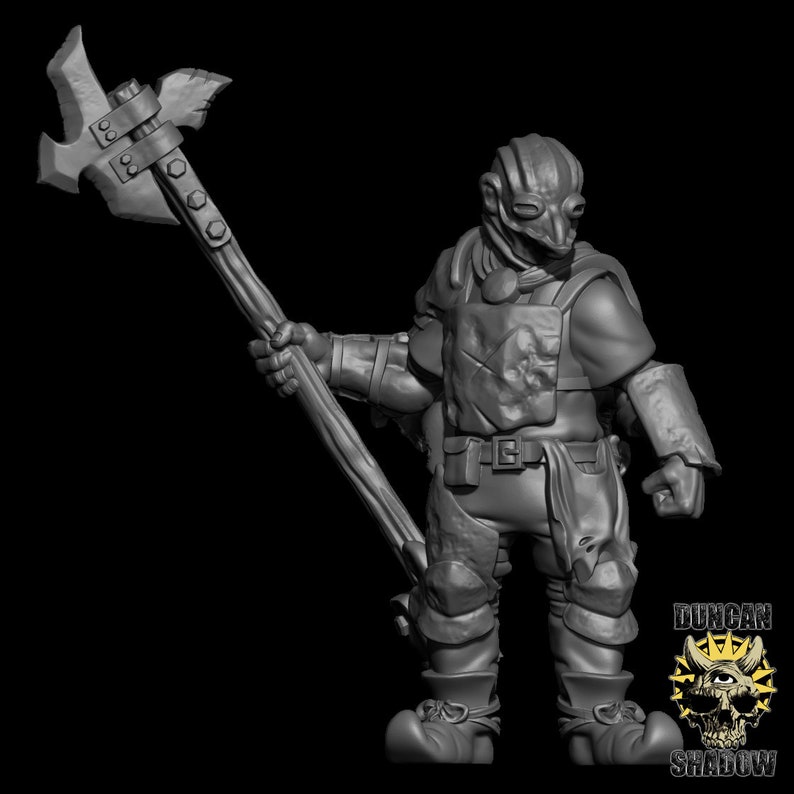 Human Thugs With Poleaxe! Bandits! Rogues! Resin Miniature! Dnd ...