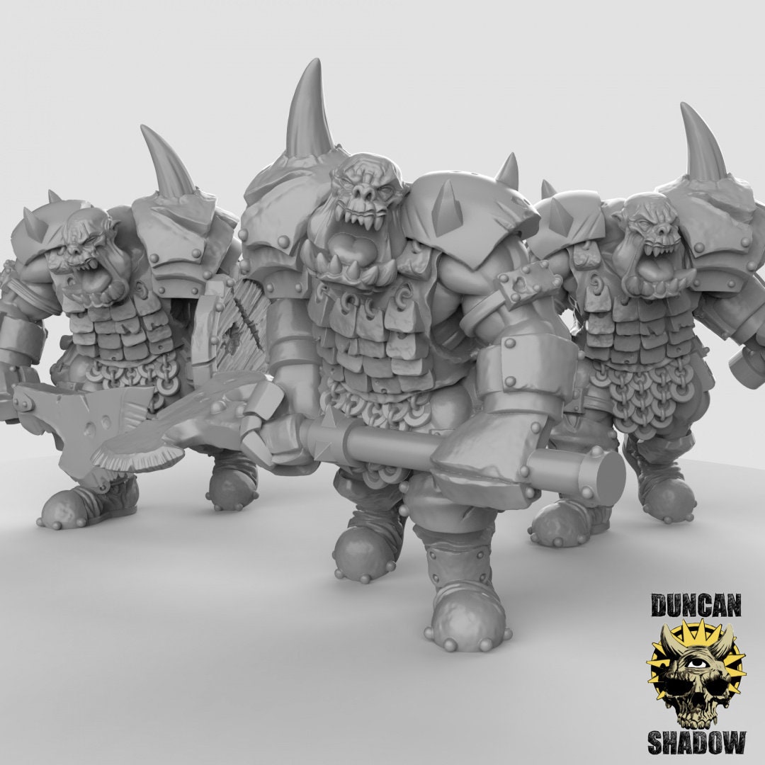 Elite Orcs Resin Miniature Dnd Dungeons & Dragons Pathfinder RPG ...