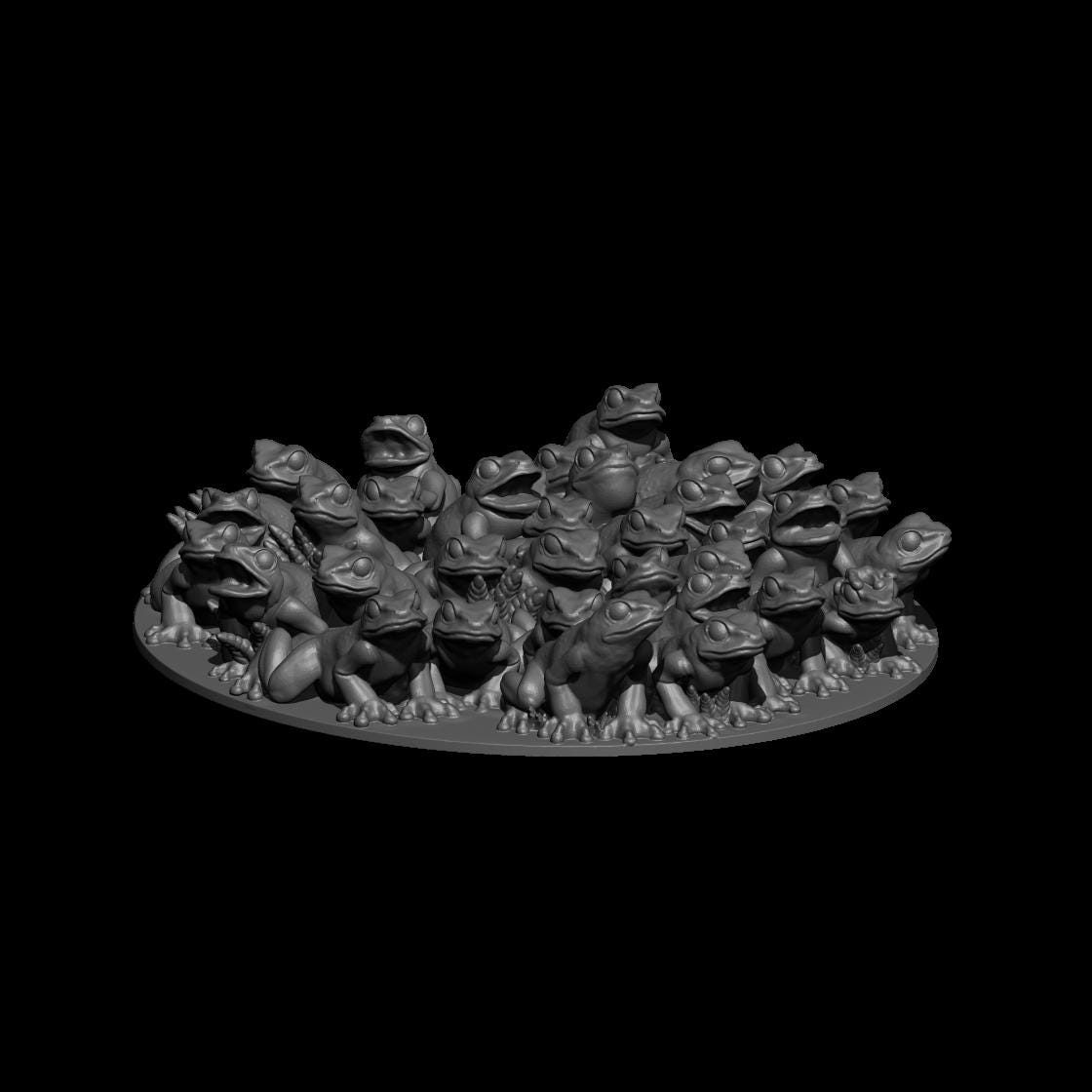 Swarm of Frogs! Toad Swarm! Resin Miniature! Dnd! Dungeons & Dragons ...