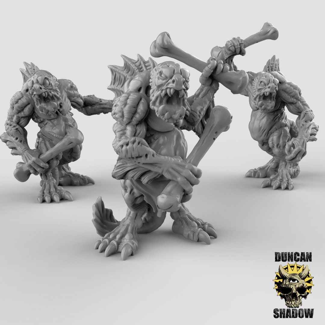 Deep Ones With Clubs! Call of Cthulhu! Resin Miniature! Eldritch Horror ...