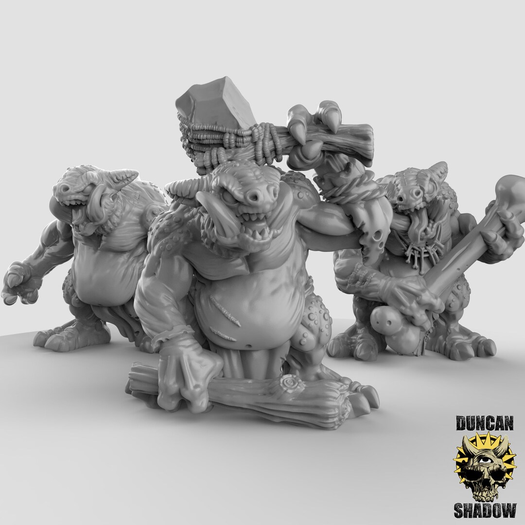 Kobold Trolls! Resin Miniature! Dnd! Dungeons & Dragons! Pathfinder ...