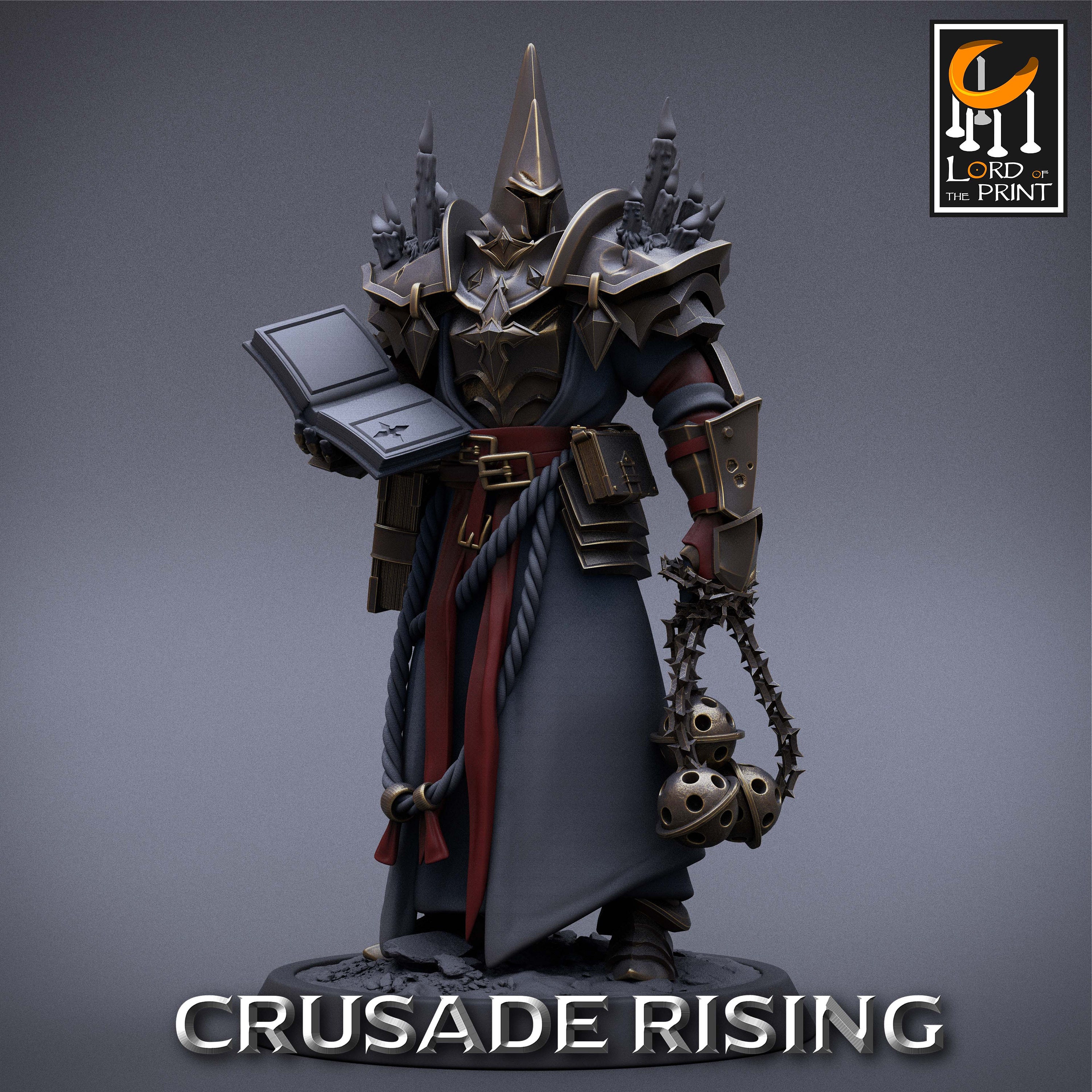 Templar Priest! Crusade Rising! Rescale Miniatures! 1 Inch Base! 32mm ...
