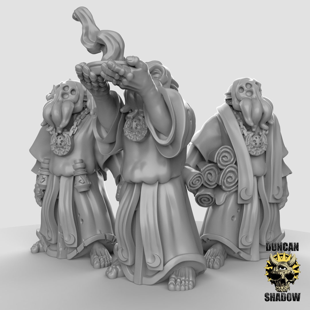 Cultists Alchemists! Ritual! Cthulhu! Mindflayer! Resin Miniature! Dnd ...