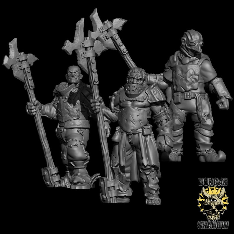 Human Thugs With Poleaxe! Bandits! Rogues! Resin Miniature! Dnd ...