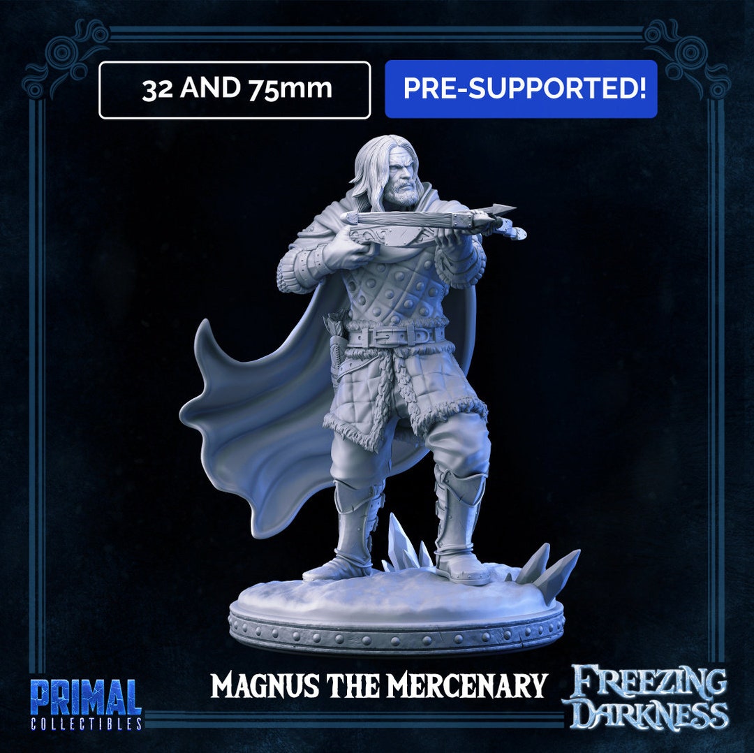 Magnus Mercenary! Freezing Darkness by Primal Collectibles! Player ...