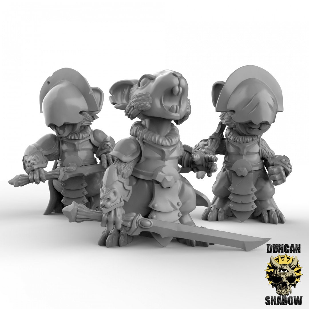Mousling Executioners! Mousle! Resin Miniature! Dnd Miniatures ...