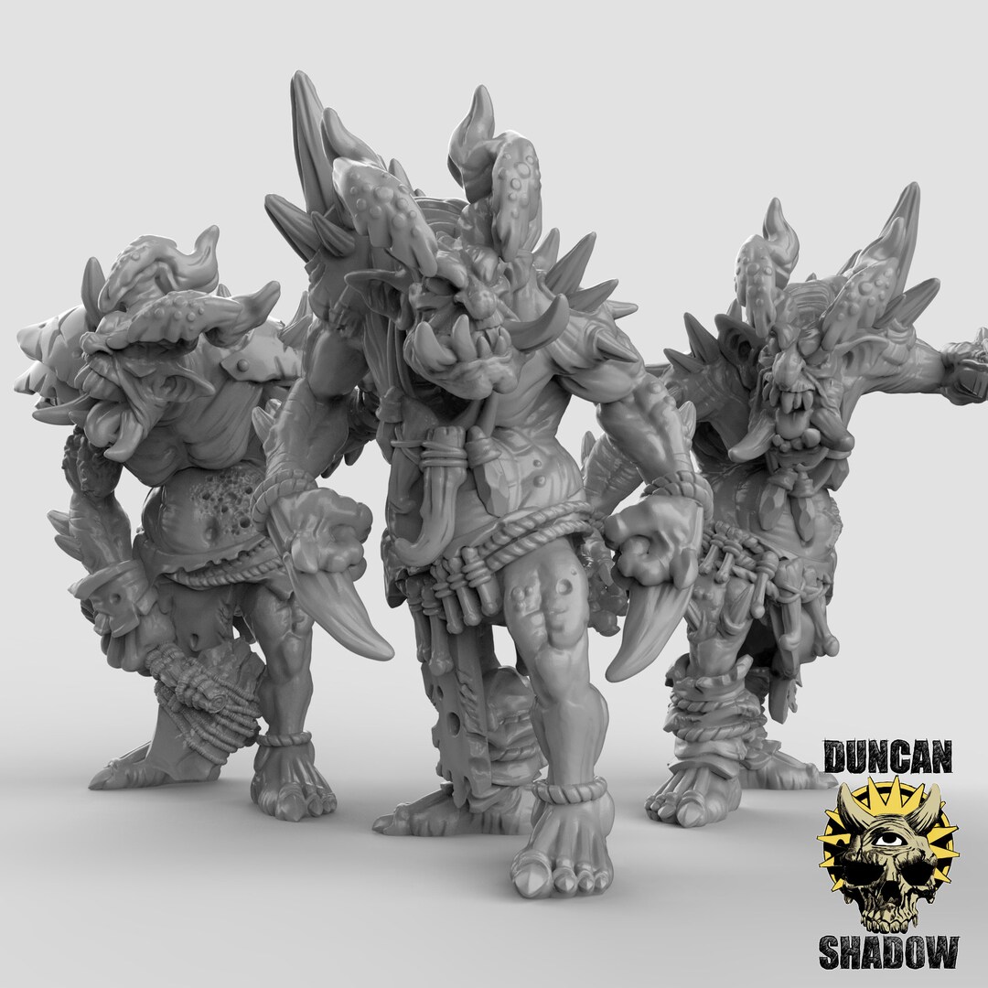TROLLS! Chaos Trolls! ! Resin Miniature! Dnd! Dungeons & Dragons ...