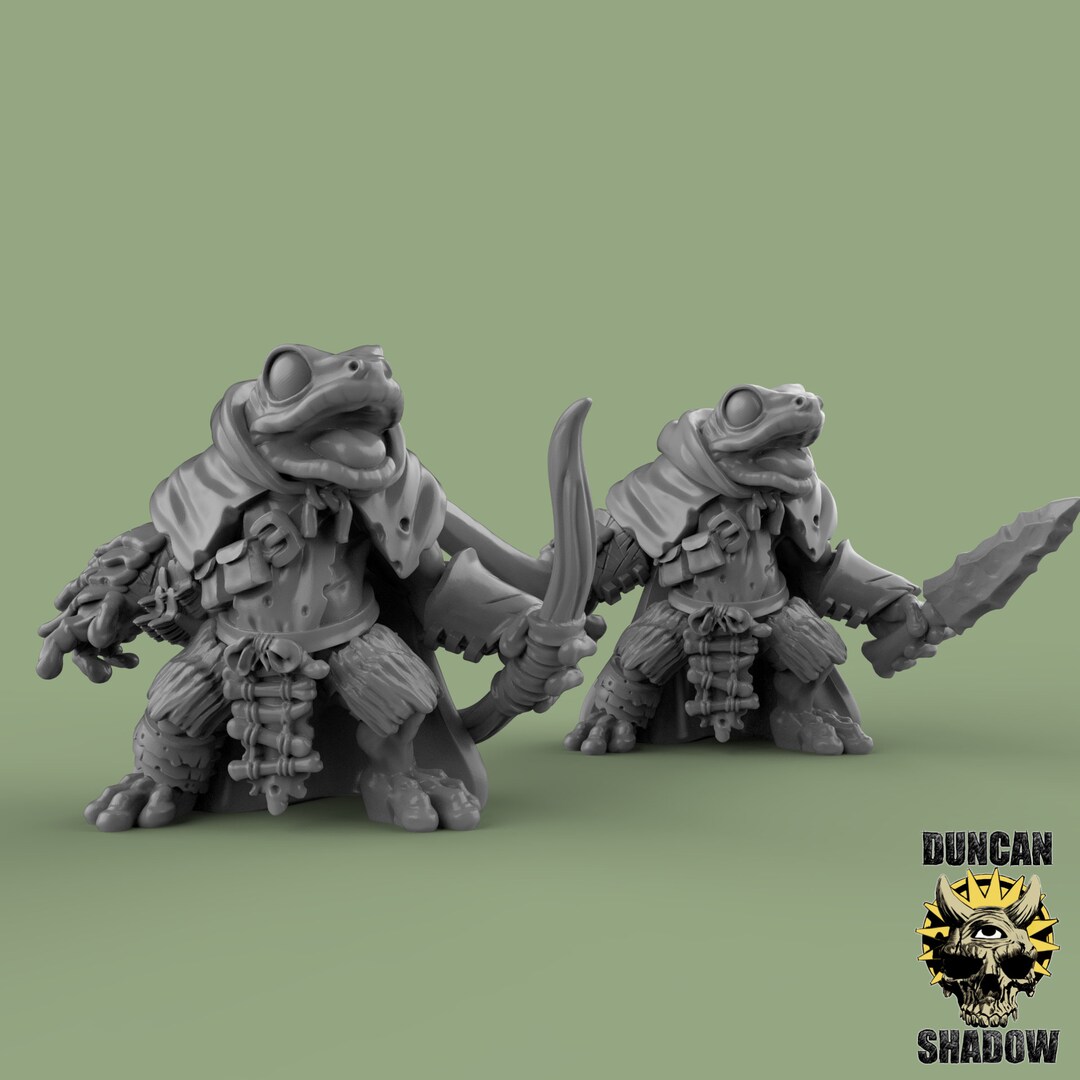 Frog Rangers! Rogue! Defenders of the Forrest! Frog Person! Resin ...