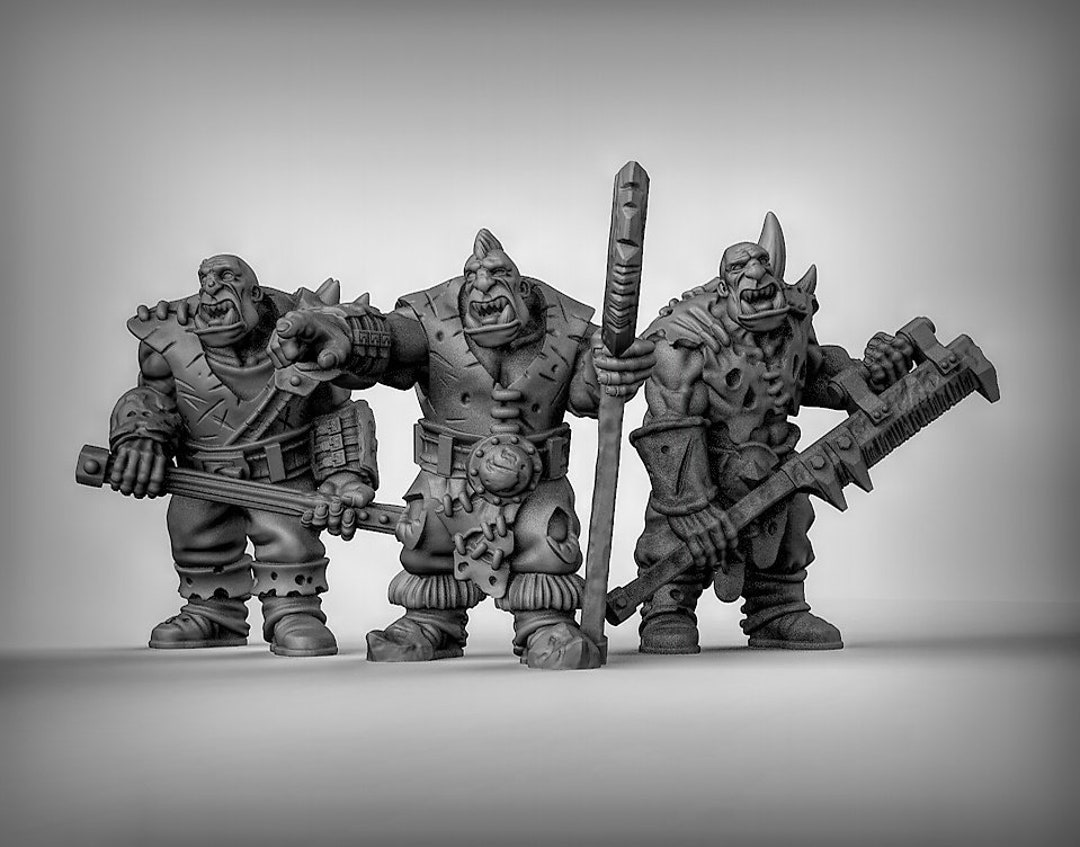 Ogre With Two Handed Weapons! Resin Miniature! Dnd! Dungeons & Dragons ...