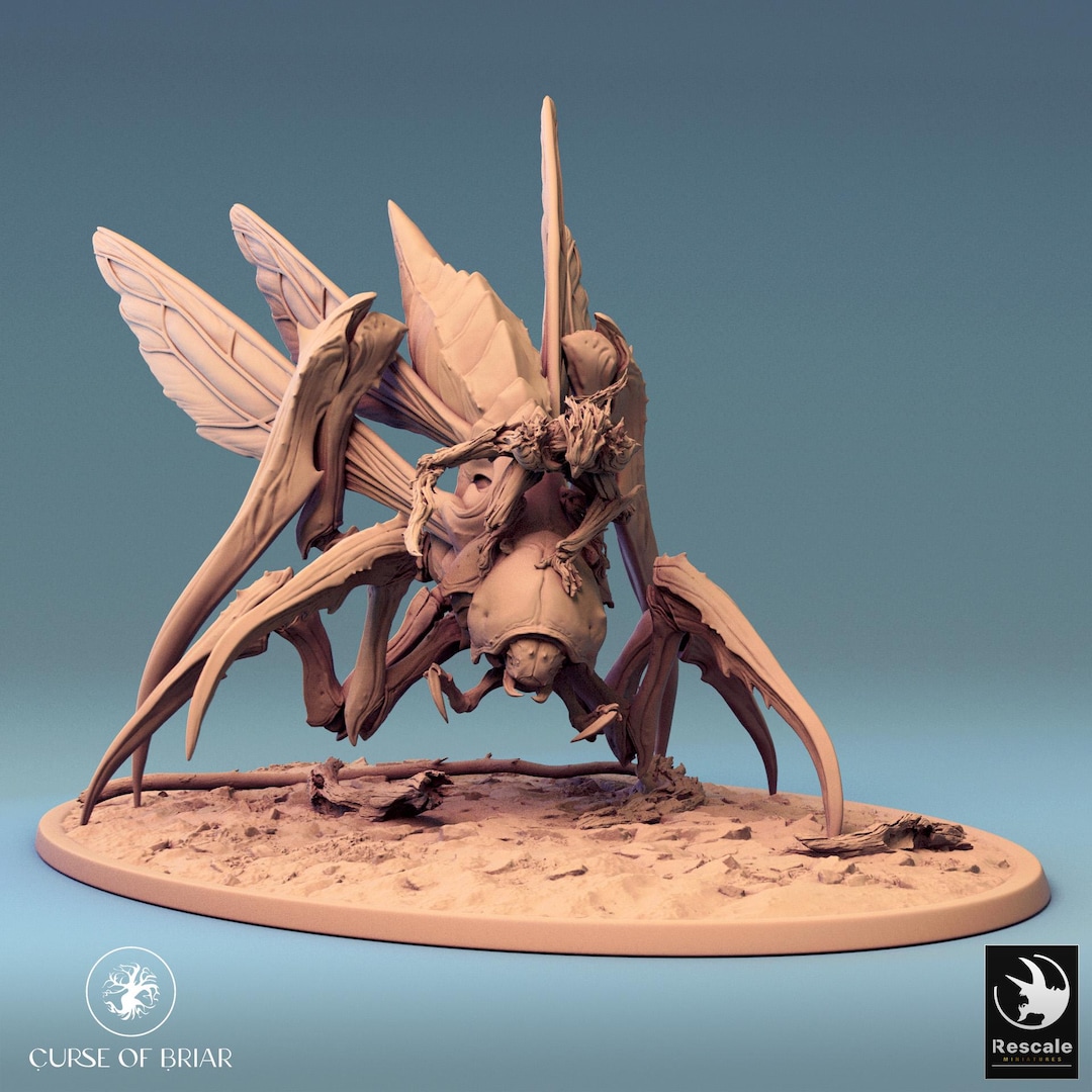 Fyrionis Giant Insect Mount Set 2 Fey Curse of Briar Rescale Miniatures ...