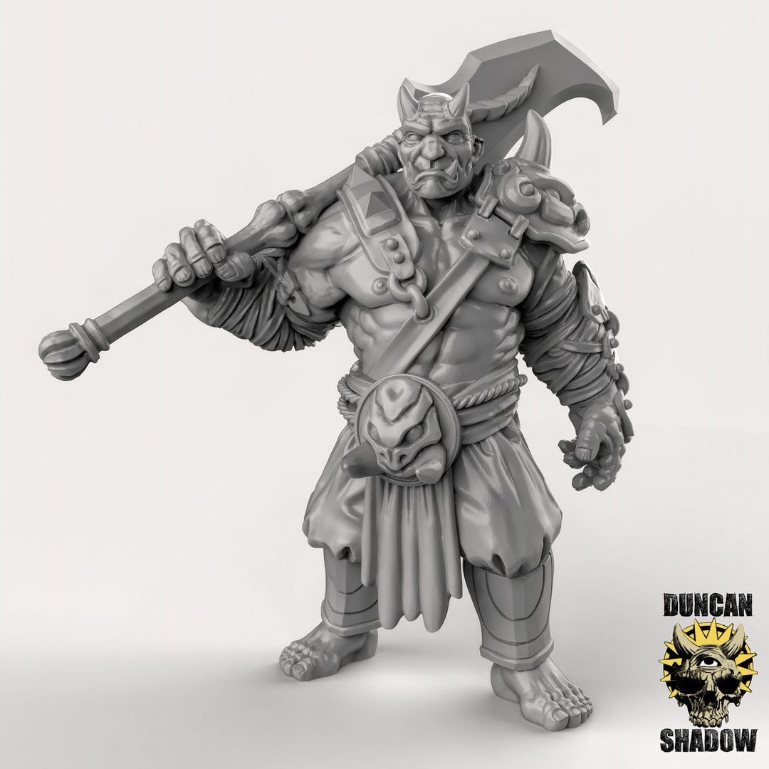 Demon Lord Miniature! Japanese Demon Oni! Troll! Resin Miniature NPC! D ...