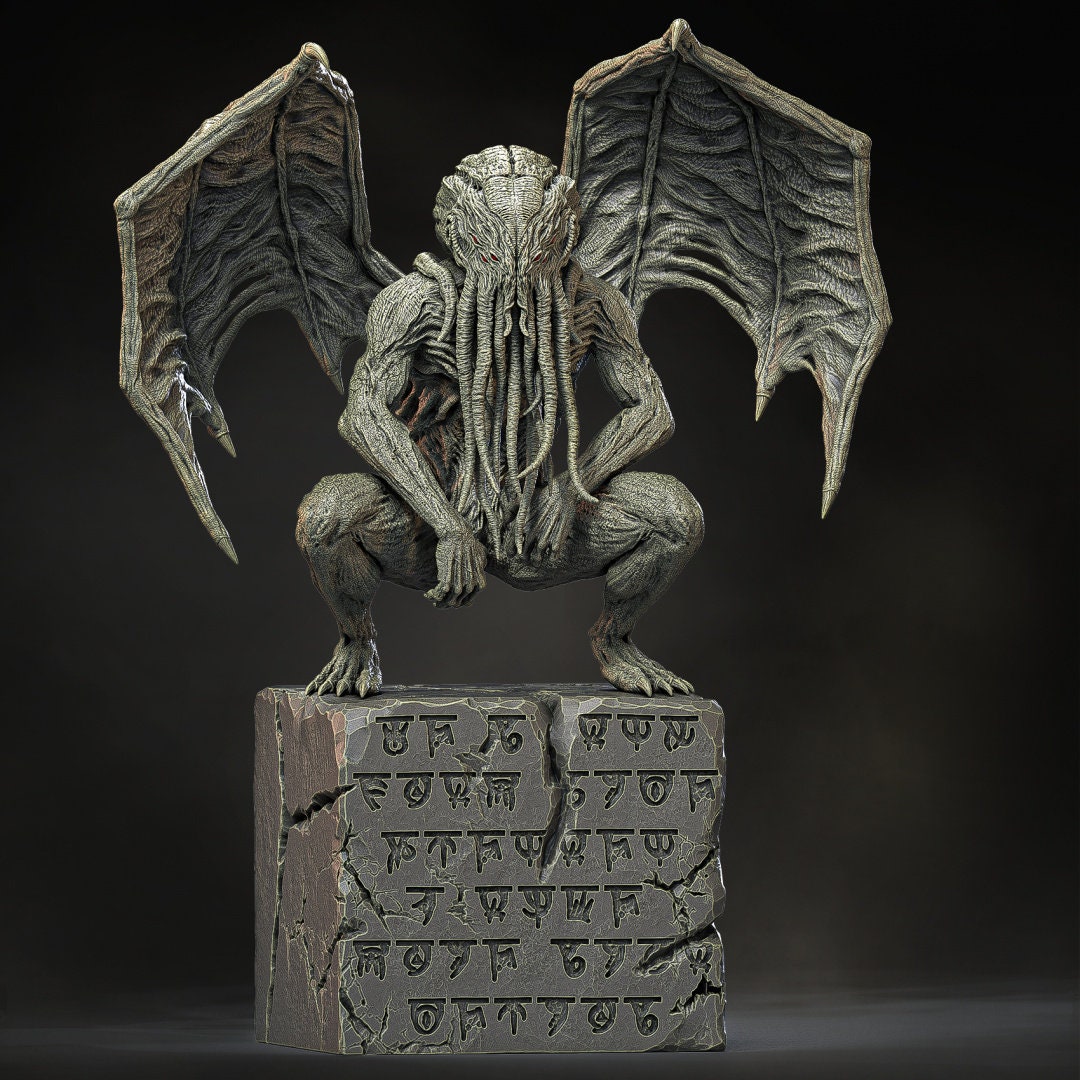 Cthulhu Idol! Evox Arts! Huge! 200mm+! Bust 100mm+! Resin Miniature ...