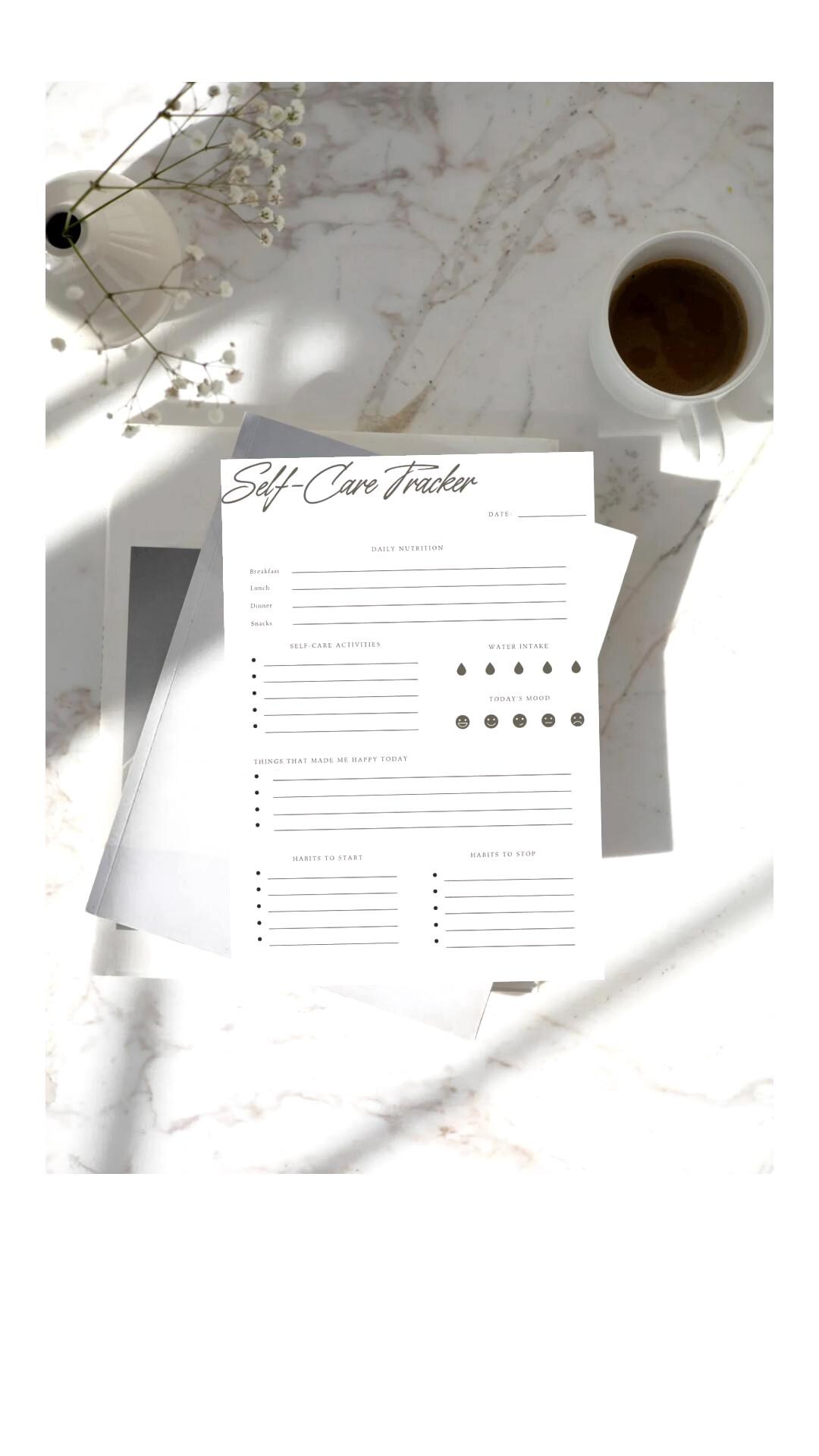 Digital |self-care Checklist – Your Daily Wellness Companion ...