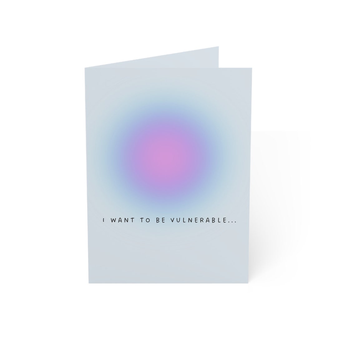 Embrace Vulnerability Card, Aura Hearts Design, Anniversary Gift (5x7 ...