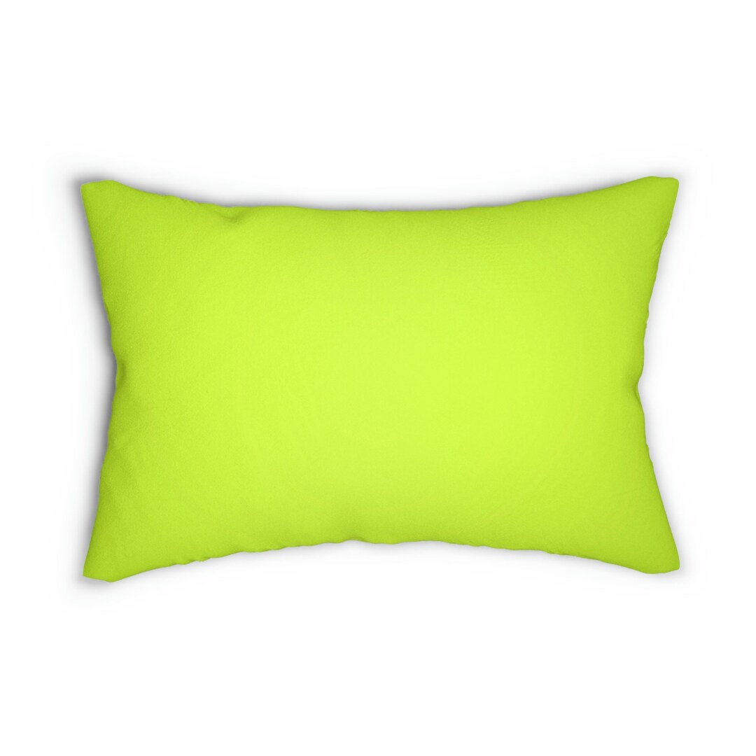 Bright Neon Throw Pillow (20" × 14"), Inspired by Attention| Home Decor ...