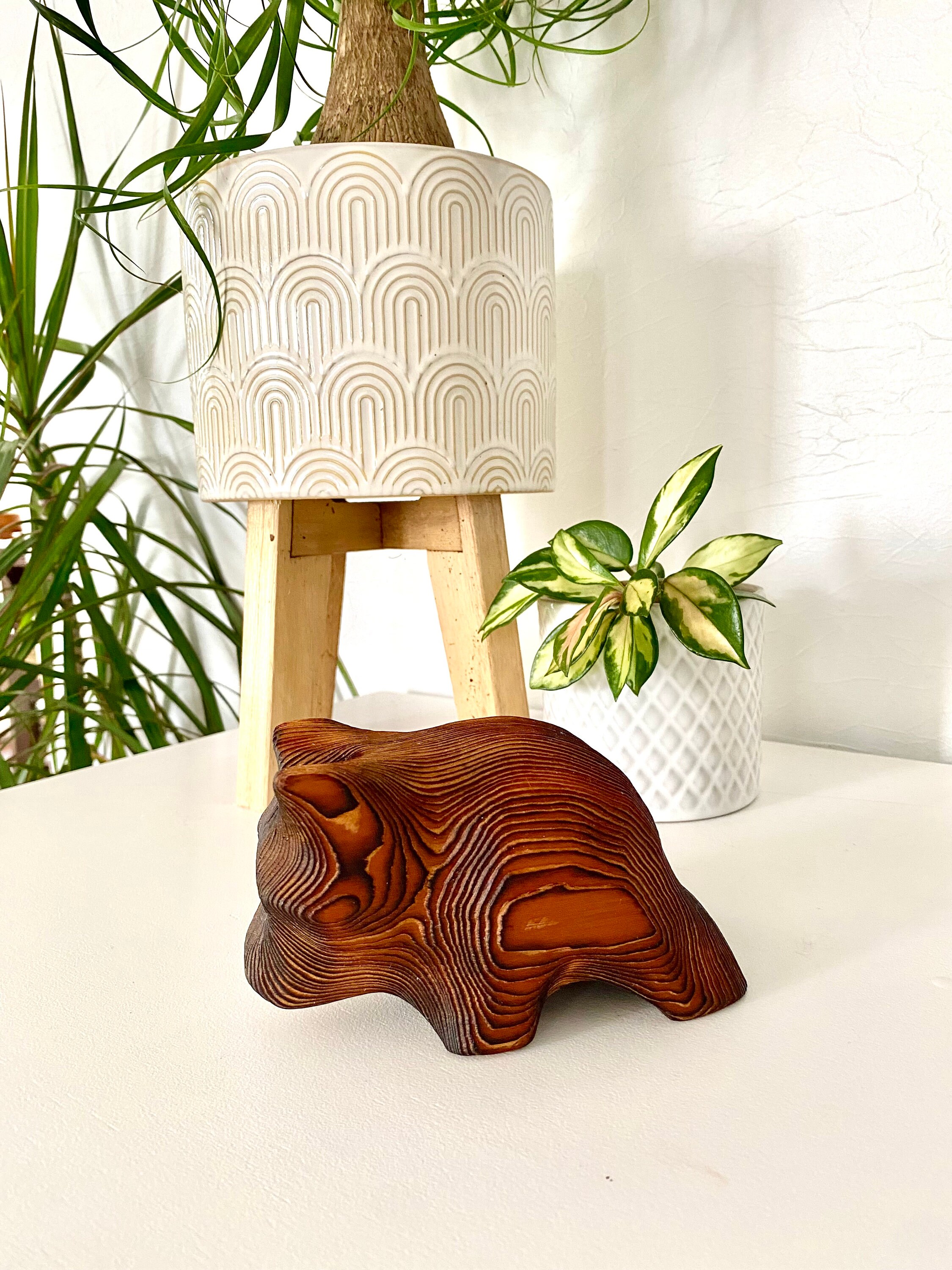 Vintage Carved Cedar Wood Figure Bear With Signature (canada) - Etsy