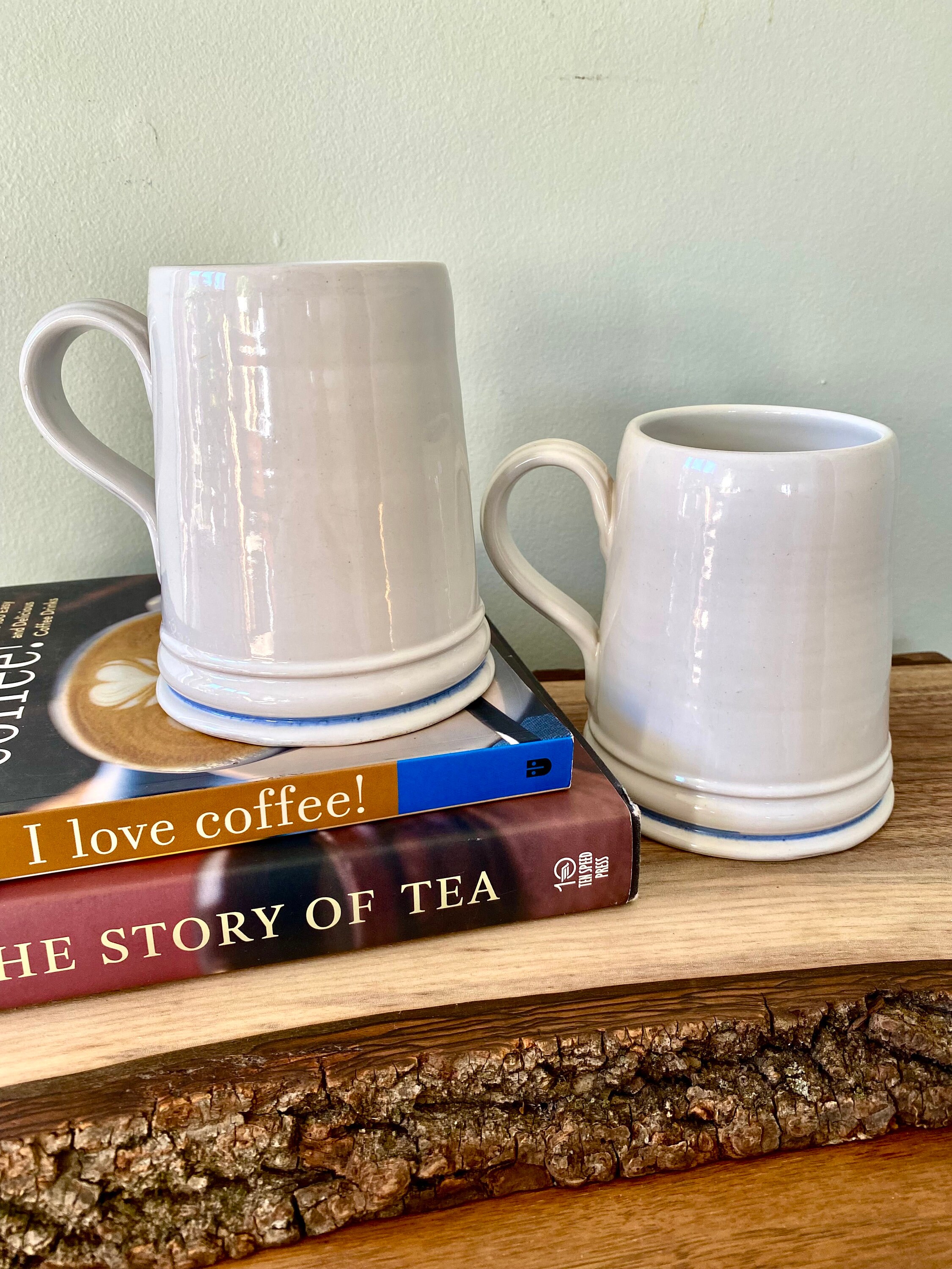 Pair of Buchan Portobello Pottery Scotland Stoneware Mugs W/ Hand ...