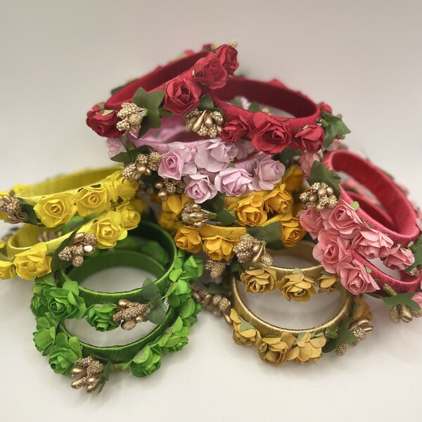 Flower Bangle - Etsy