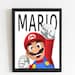 Mario Poster Wall Art Home Decor Digital Download Poster Print Super ...