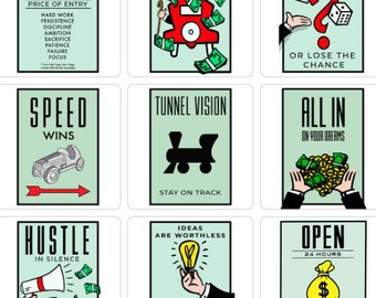 Monopoly Motivational Poster Wall Art Home Decor Digital Download ...