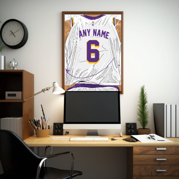 Lakers Screen Print - Etsy