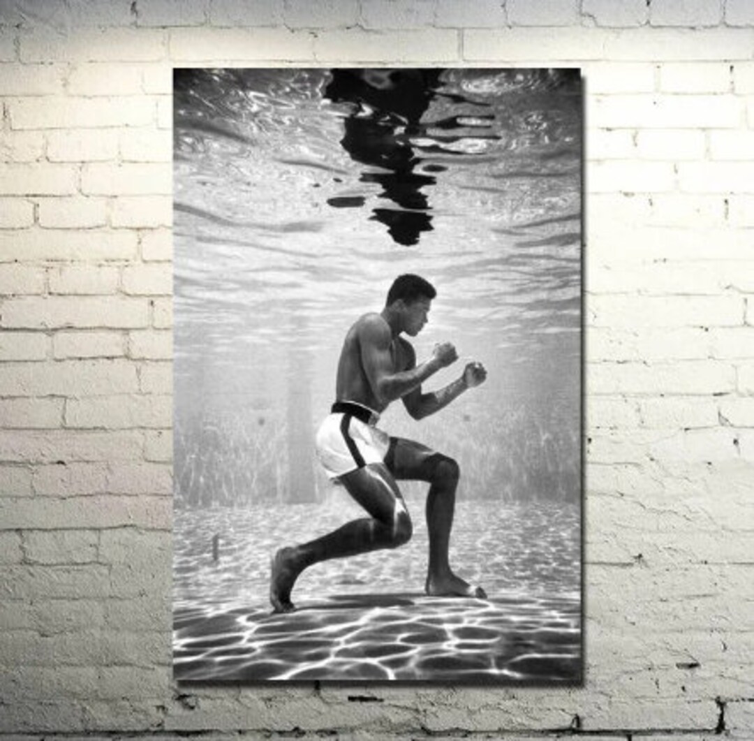 Muhammad Ali Wall Art Home Décor Wall Motivational Poster Iconic Photos ...