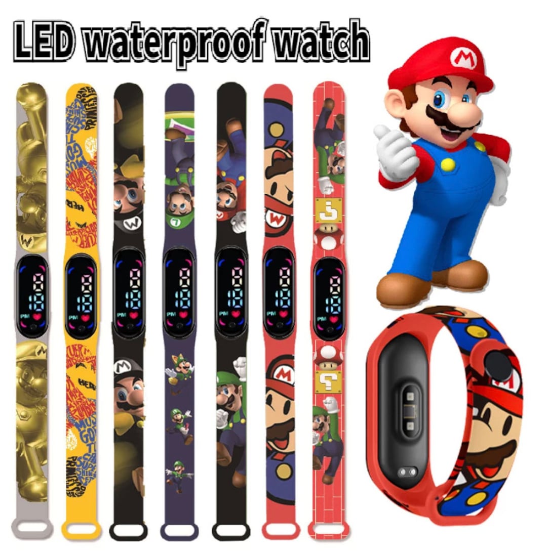 Waterproof Super Mario Bros Children's Watch - Etsy