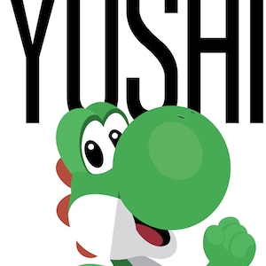 Yoshi Poster Wall Art Home Decor Digital Download Poster Print Super ...