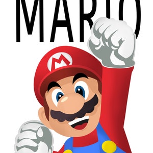Mario Poster Wall Art Home Decor Digital Download Poster Print Super ...