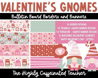 Bees and Gnomes Bulletin Board Borders and Banners L Bulletin Board Kit ...