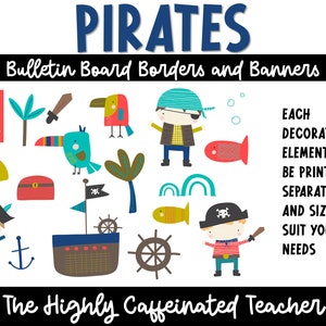 Pirates Bulletin Board Borders and Banners L Bulletin Board Kit L ...