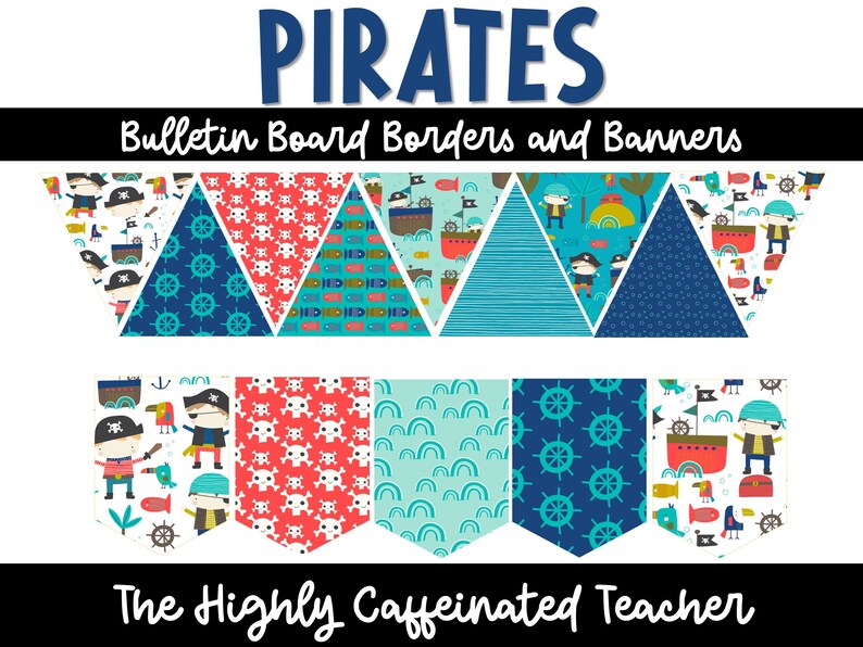 Pirates Bulletin Board Borders and Banners L Bulletin Board Kit L ...