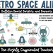 Retro Space Alien Bulletin Board Borders and Banners L Bulletin Board ...