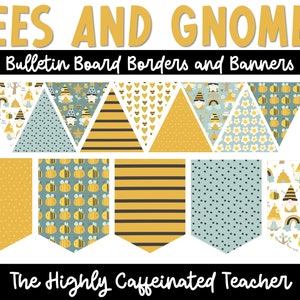Bees and Gnomes Bulletin Board Borders and Banners L Bulletin Board Kit ...
