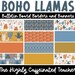 Boho Llamas Bulletin Board Borders and Banners L Bulletin Board Kit L ...