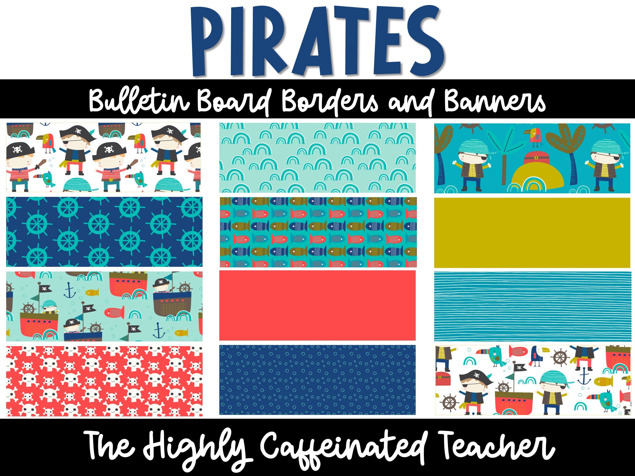 Pirates Bulletin Board Borders and Banners L Bulletin Board Kit L ...