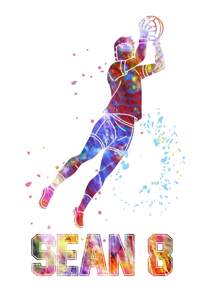 GAELIC FOOTBALLER Personalised Print, Wall Art Print, Gaelic Football ...