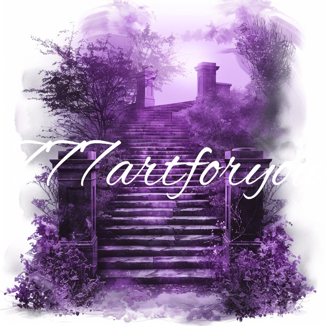 Purple Heavenly Birthday Lavender Gate Memorial Background PNG Add ...