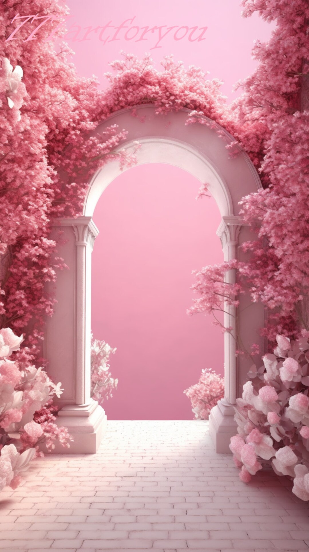 Pink Heaven Pink Gate Doves Memorial Background PNG Add Photo - Etsy