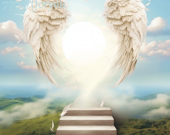 Memorial Background PNG Angel Wings PNG Purple RIP Background Shirt ...