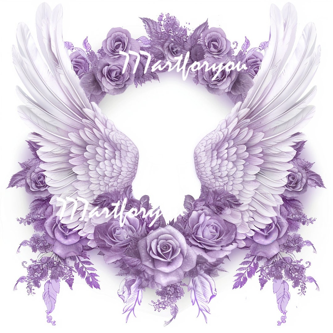 Purple Heavens Stairway in Loving Memory Angel Wings Memorial ...