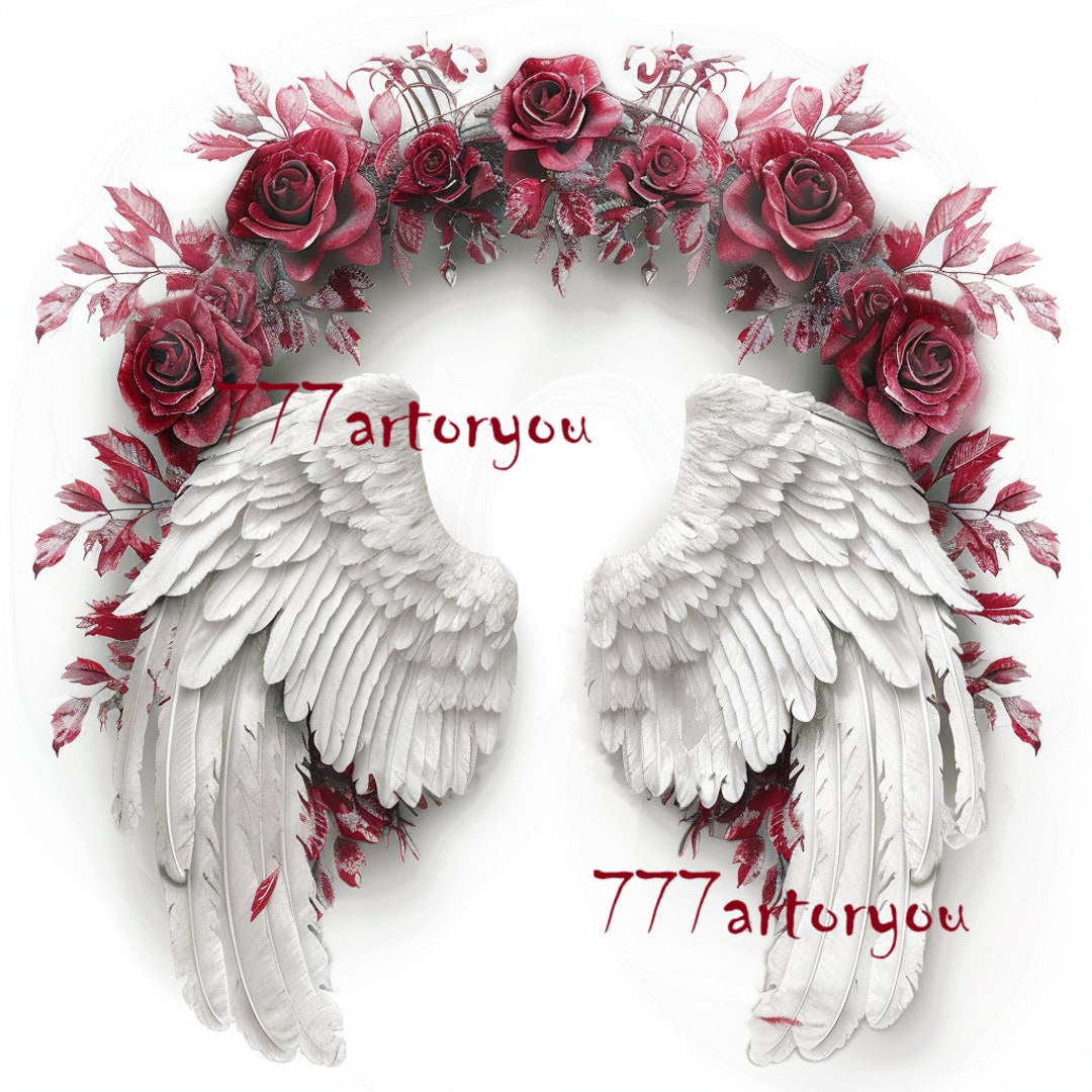 In Memory of Svg Png in Loving Memory Angel Wings Red White Angel Wings ...