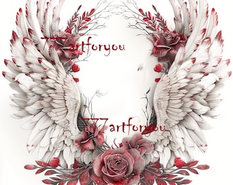 In Loving Memory PNG, Red Rose Heaven's Stairway Memorial Background ...