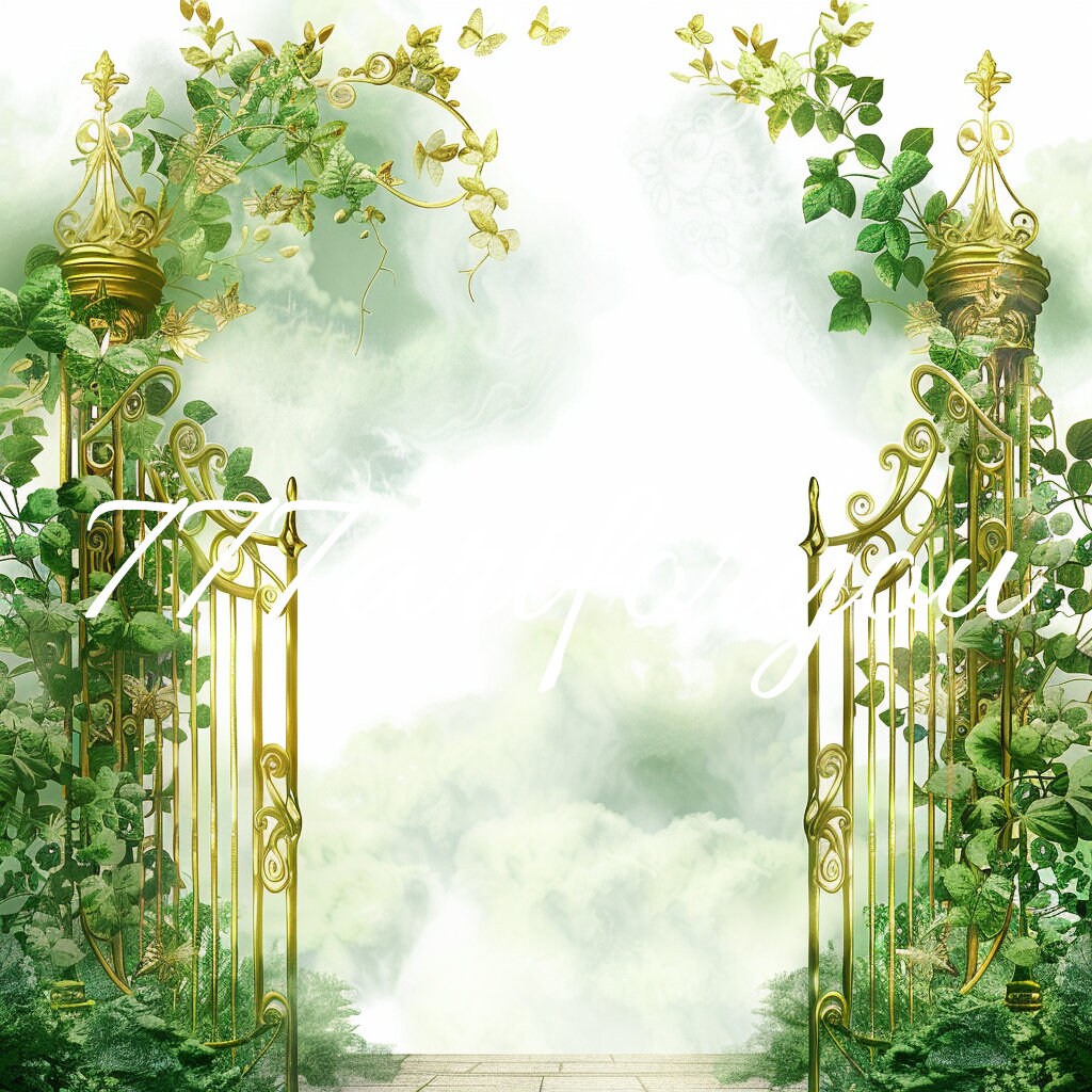 Green Heavens Gate in Loving Memory Forever in Our Hearts PNG Add Photo ...