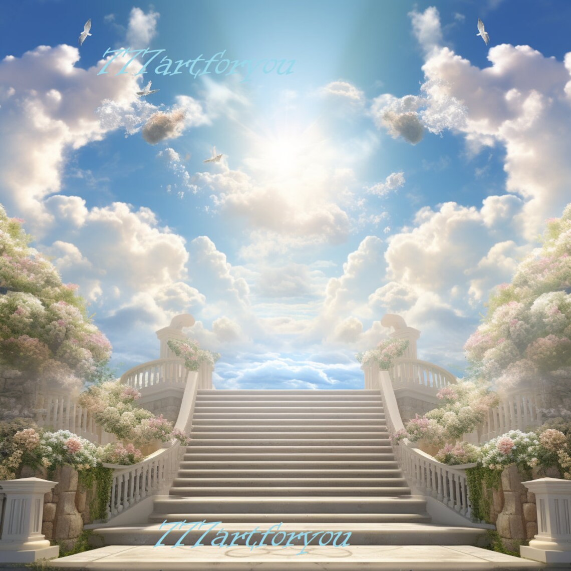 In God's Hands-royal Blue Memorial Template Commercial Use Instant ...