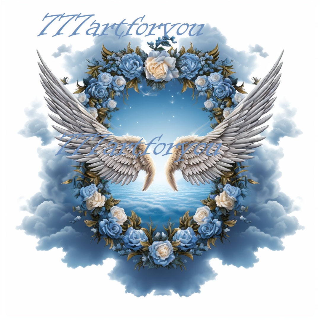 Heaven Gained Another Angel Memorial Design File PNG Drop in Photo for ...