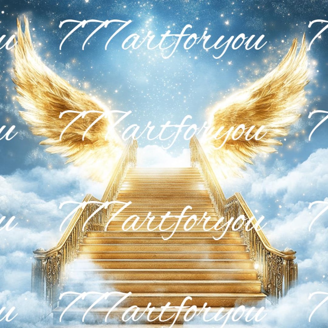 In Loving Memory PNG, Golden Memorial Template, Heavenly Editable AND ...