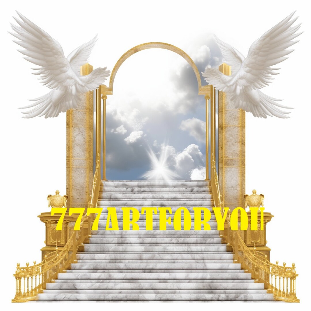 Rest in Peace Memorial Background Template Stairs to Heaven, Rest in ...
