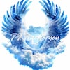 In Loving Memory Blue LLTG Heavens Forever in Our Hearts PNG Add Photo ...